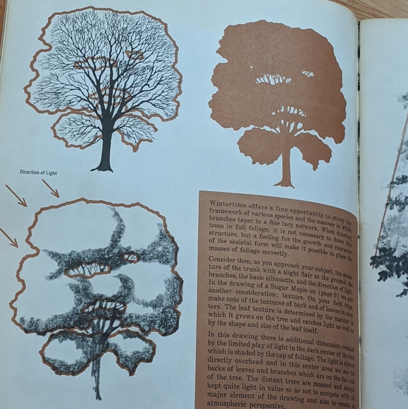 The Grumbacher Library | Office | Vintage How To Draw Trees Art Book ...